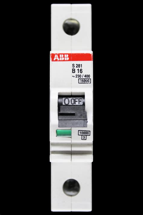 Abb 16 Amp Curve B 25ka Mcb Circuit Breaker S281 Used Circuit Breaker