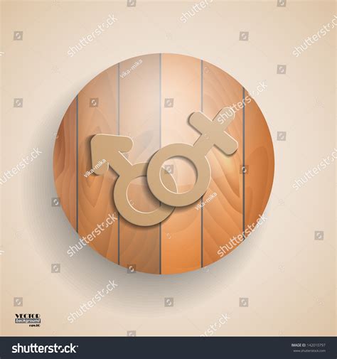 Sex Wooden Icon Stock Vector Royalty Free Shutterstock