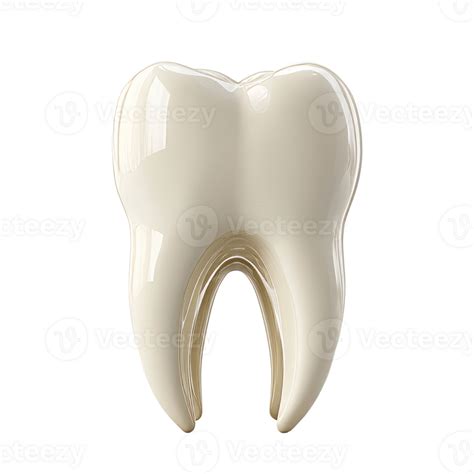 3d Model Of A Human Tooth In A Neutral Position 52648095 Png