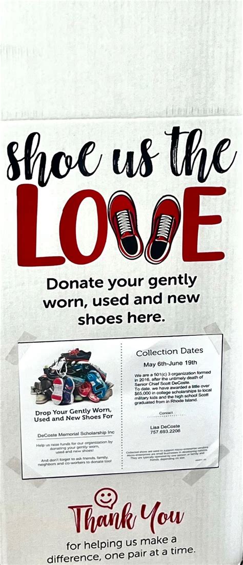 Senior Chief Scott Decoste Memorial Scholarship Inc On Linkedin Asircares Shoes4good