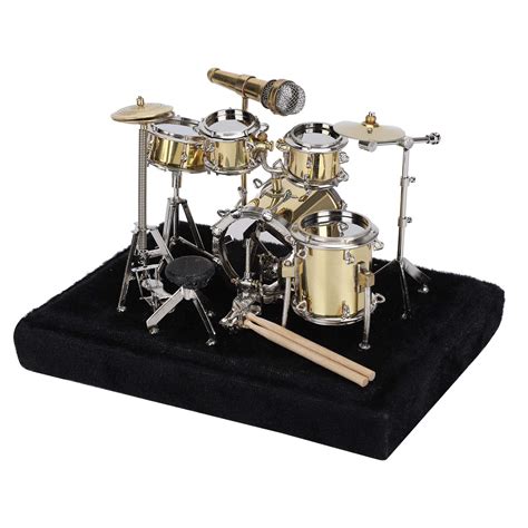 Miniature Drum Set Model Desktop Drum Set Mini Drum Miniature Dollhouse