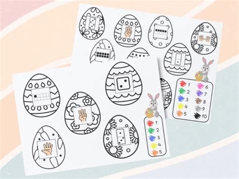 Count And Colour Easter Eggs Teaching Resources