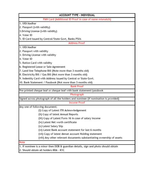 Document Checklist For Modifications Pdf