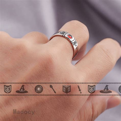 漫导士佐仓杏子灵魂宝石戒指魔法少女小圆指环首饰动漫周边虎窝淘