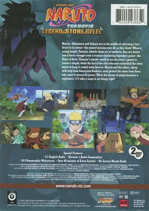 Naruto The Movie Legend Of The Stone Of Gelel Dvd 2002 Dvd Empire