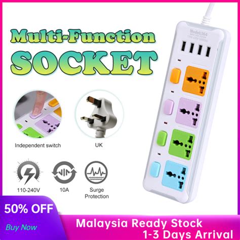 Multi Function Socket Uk Plug Universal Socket Power Board Power