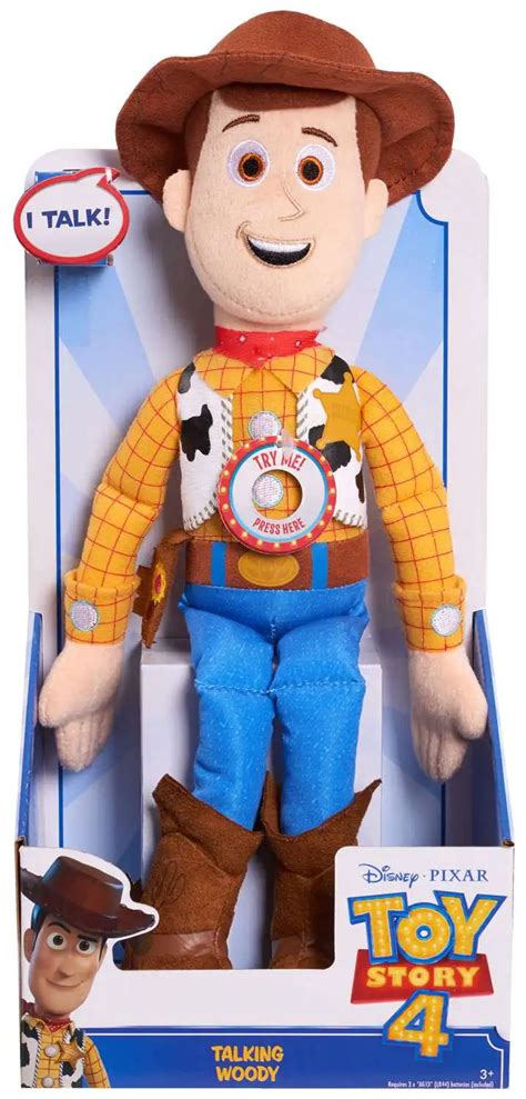Disney Pixar Toy Story 4 Woody 13 Talking Plush Think Way Toywiz
