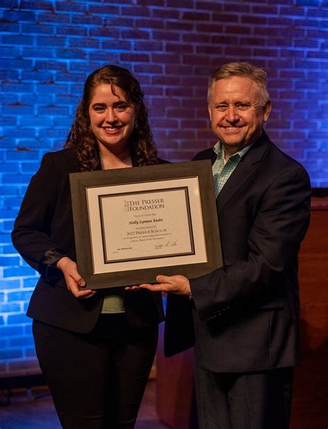 Eades Named 2022 Presser Scholar Lee University