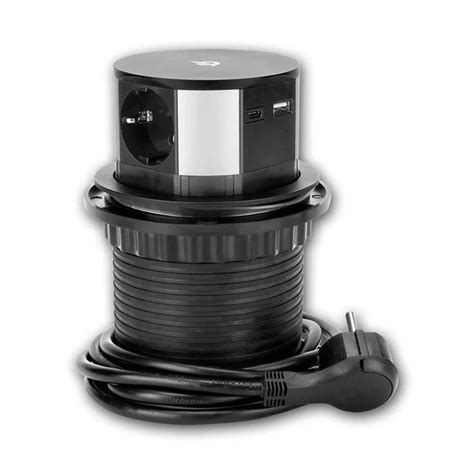 Schreibtisch Einbausteckdose Versenkbar 230v 16a Usb C Tisch Einbau