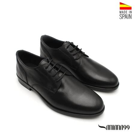 Zapatos De Vestir Hombre Negros Piel Santana99