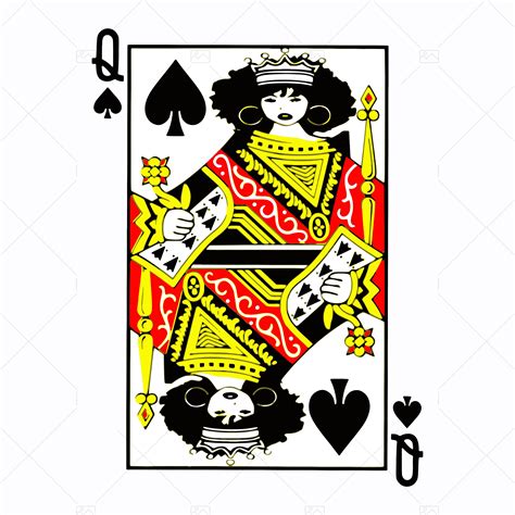 Svg Files Afro Queen Of Spades Svg Doranstars