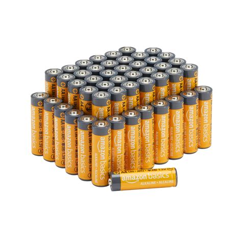 Amazon Basics 48 Pack Aa Alkaline High Performance Batteries 1 5 Volt