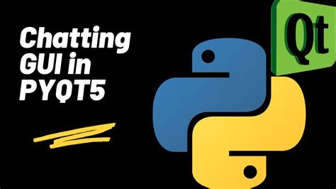 Chatting Gui In Pyqt5 Youtube