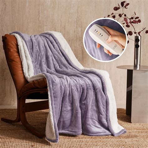 Jets Home Heated Blanket 50x60 Etl Certified Flannel