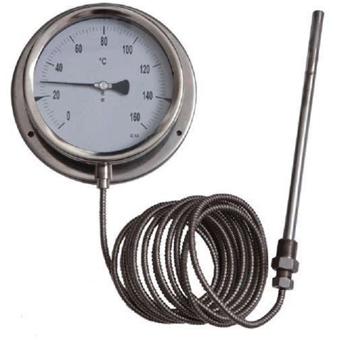 Capillary Temperature Gauge Temperature Gage तापमान मापक In George