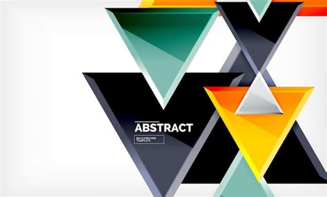 Premium Vector Triangular Low Poly Background Design Multicolored