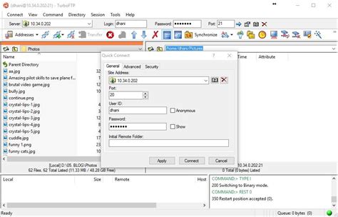 Turboftp Connection Manjaro Dot Site