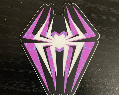 Spider Gwen Logo Waterproof Sticker Etsy