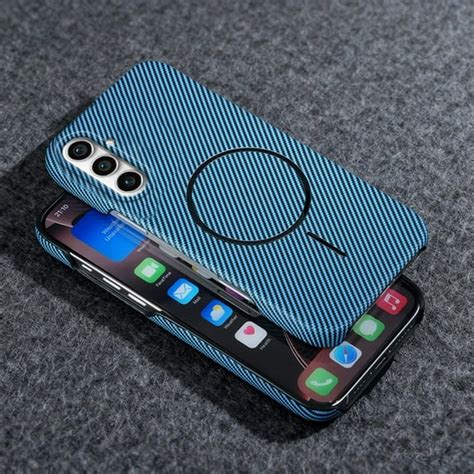 Elehold For Samsung Galaxy A16 5g Mag Safe Case Carbon Fiber Texture