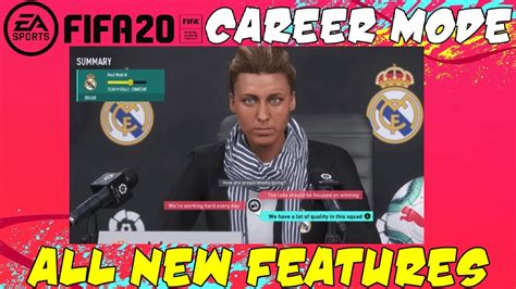 All New Career Mode Features Fifa 20 Manager Customization Press