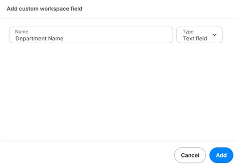 Workspace Fields Help Center