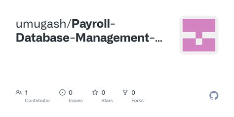 Github Umugashpayroll Database Management System