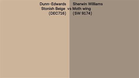 Dunn Edwards Stonish Beige Dec716 Vs Sherwin Williams Moth Wing Sw