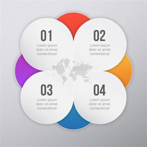 Free Vector Financial Infographic Template