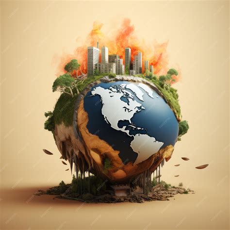 Premium Photo Global Warming Poster Campaign