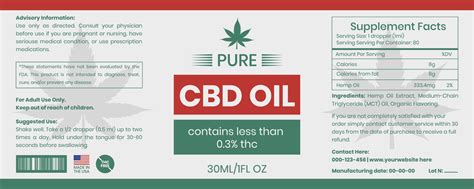 Cbd Label Design Template 23171567 Vector Art At Vecteezy