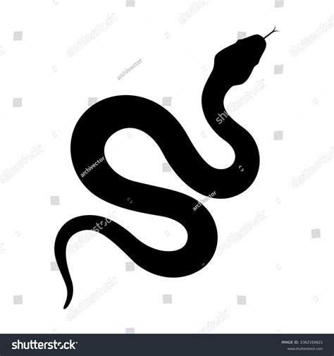 Snake Graphic Icon Snake Black Sign Stock Vector Royalty Free