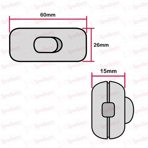 Gold Double Pole Inline Switch