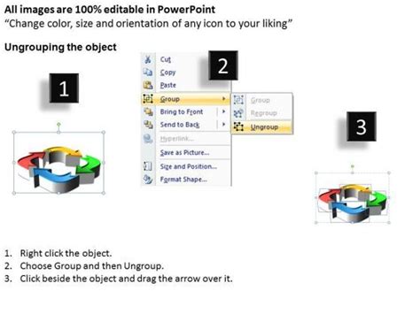 Ppt 3d Arrows Symbol Operations Management PowerPoint Templates