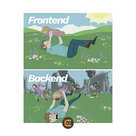 Codingninjas Codinghumor Webdevstruggles Frontendvsbackend Techmemes Devlife Coding Ninjas