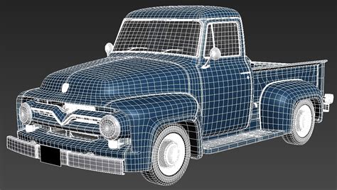 3d Model Ford F 100 1955 Turbosquid 2222128