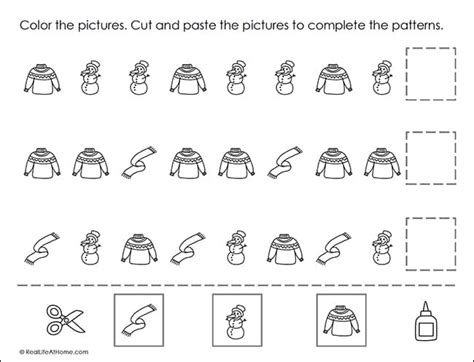Free Winter Pattern Worksheet For Download Free Winter Pattern