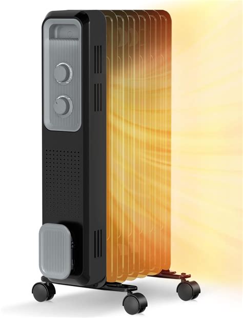 Rwflame Oil Filled Radiator Heater1200w Electric Space