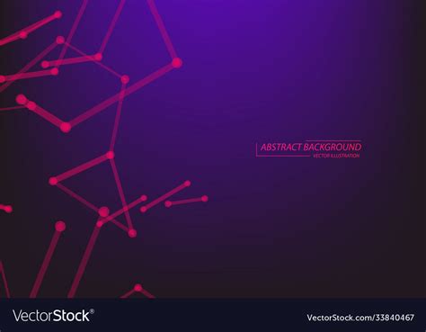 Technology And Connection Theme Bright Vertexes Vector Image