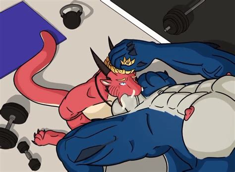 Muscle Dragon Blowjob Big Cock Muscle Shark In The Gym ThisVid Com