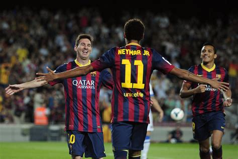 Barcelona 4 1 Real Sociedad Neymar Gets His First Goal In La Liga