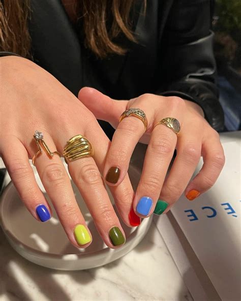 Show Your True Colors With These 40 Multi Colored Nail Ideas