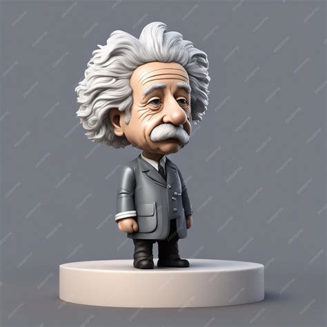 Premium Ai Image Character Portrait Of Albert Einstein Small Body