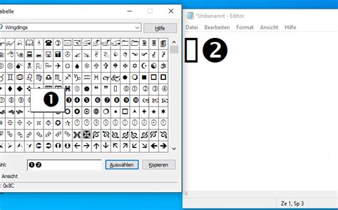 Windows Wingdings Font Some Chars Not Shown Correctly Visible As