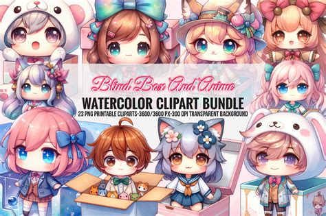 Magic Box And Anime Clipart Bundle Graphic By Revolutioncraft