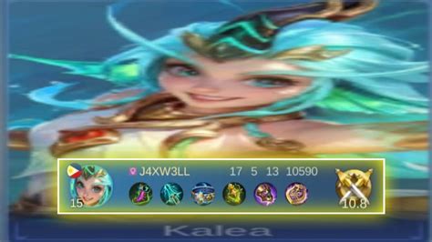 New Hero Kalea Best Build Gameplay 17 Killsmontagehighlightsmlbb