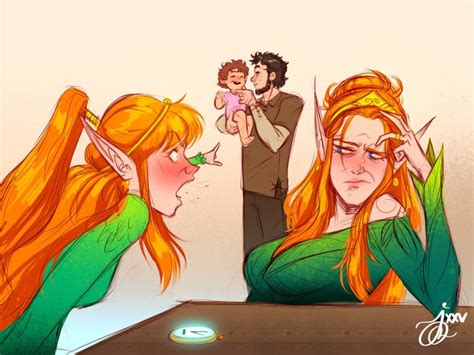 Through Time Elf Girl Elf Fantasy Race Thecardinalarts