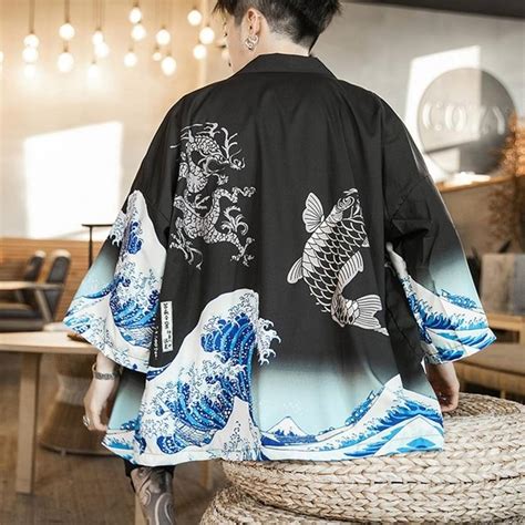 Kimono Jacket Men Linen Jacket Kimono Jacket Linen Clothing