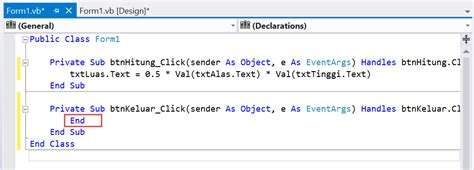 membuat program sederhana menggunakan visual basic 2012