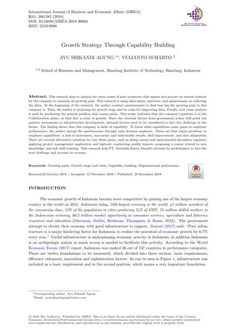 Pdf Growth Strategy Through Capability Building Dokumentips