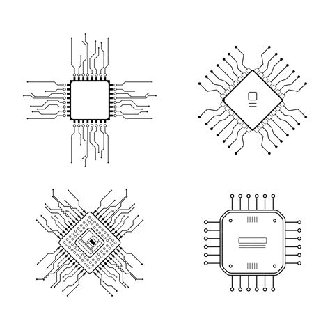 Premium Vector Collection Of Linear Microcircuit Premium Vector Collection Of Linear Microcircuit